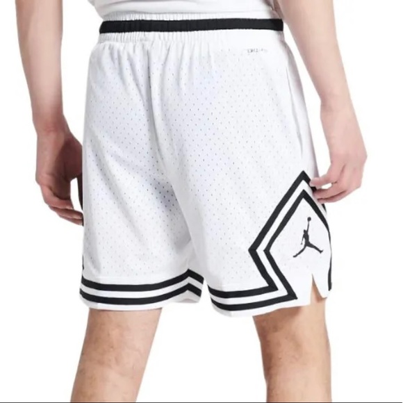 Jordan | Shorts | Mens Jordan Whiteblack Mesh Diamond Shorts Xl | Poshmark
